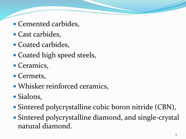 Ch 27.10 cutting tool materials | PPT