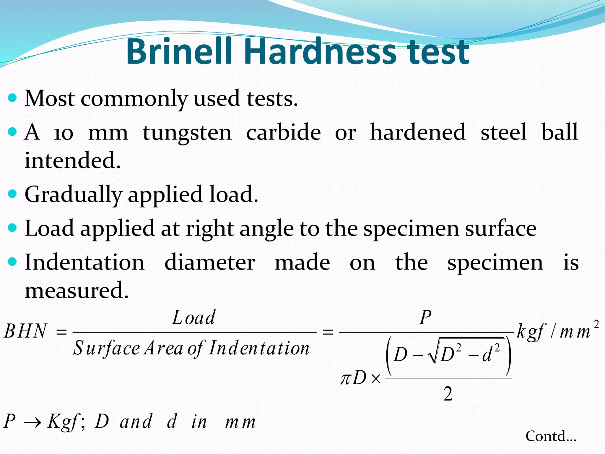 Ch 27.11 hardness test | PPTX