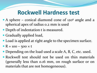 Ch 27.11 hardness test | PPTX
