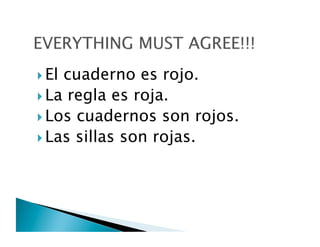 Ch.2B Adjective Agreement | PPT