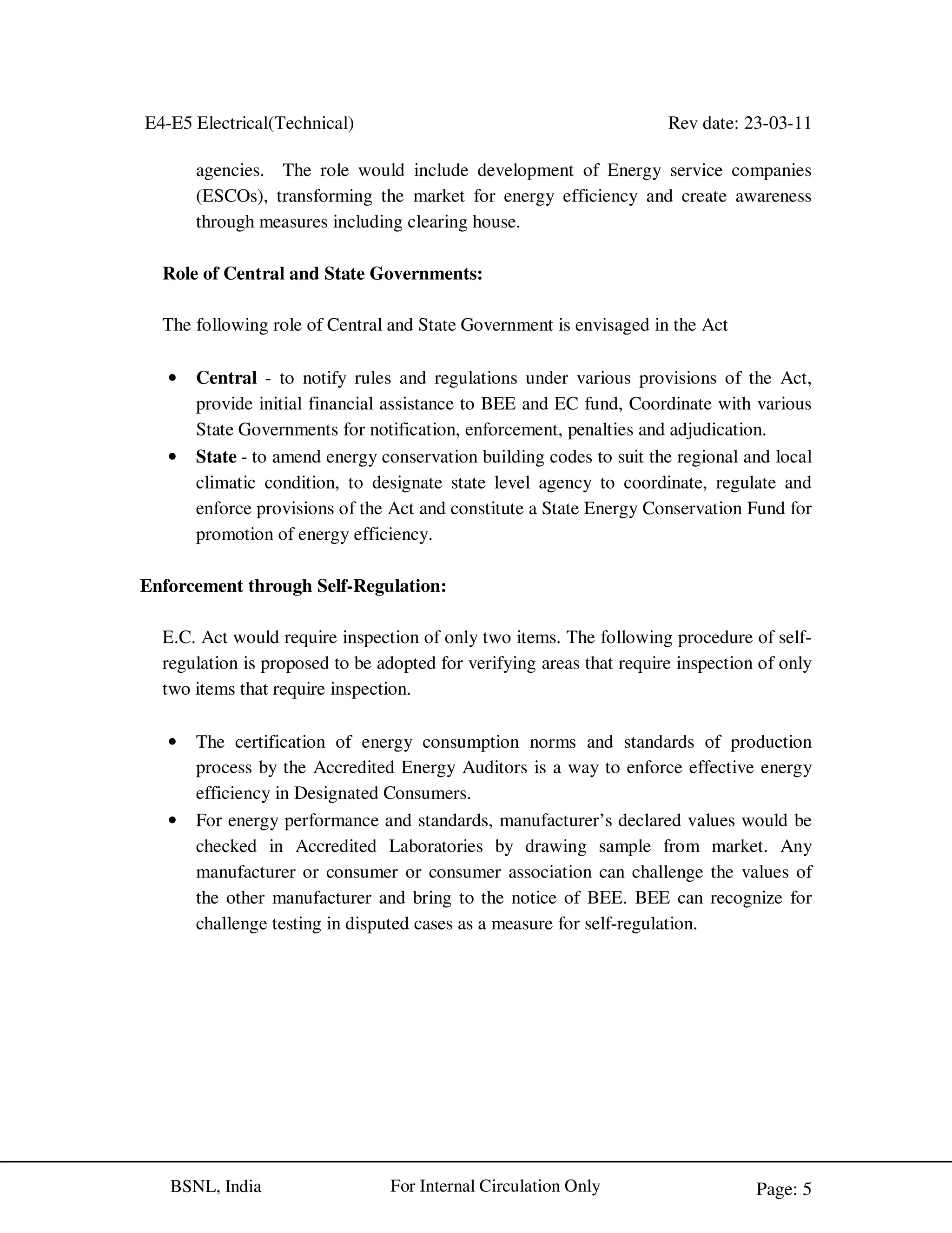 Ch 2 energy conservation act and its features | PDF