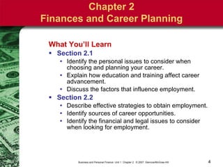 Ch.2 finances career_planning | PPT