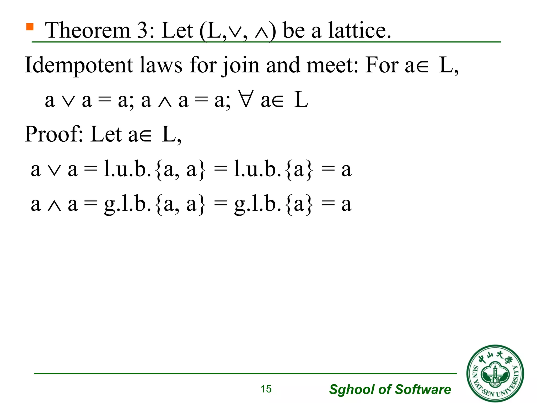 Ch 2 Lattice And Boolean Algebra Ppt Science