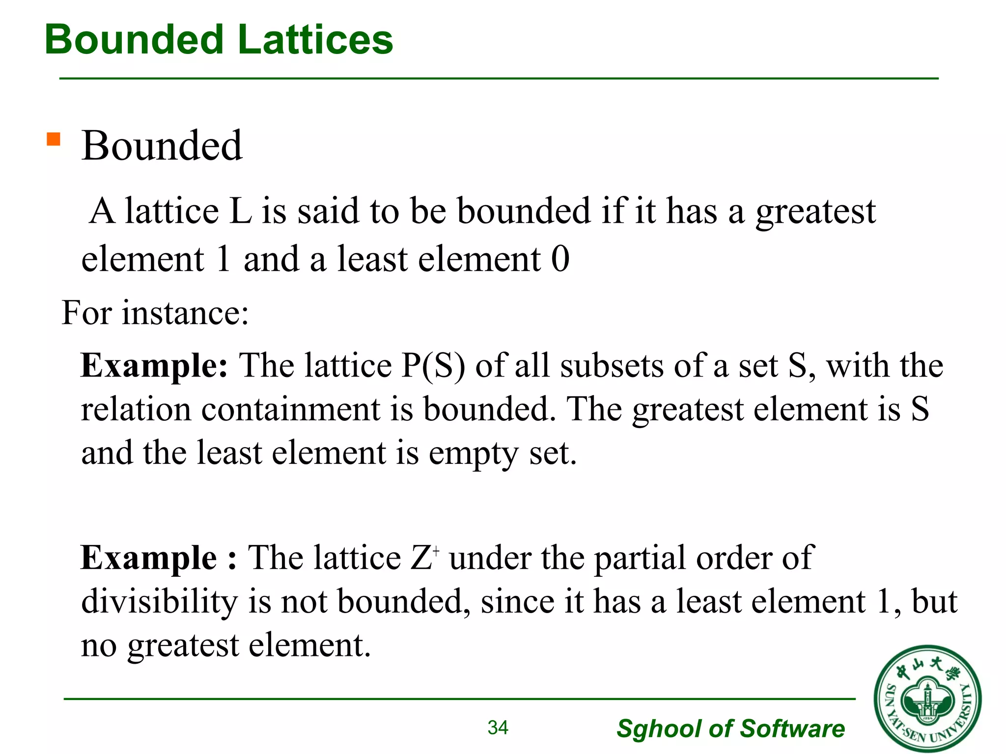 Ch 2 Lattice And Boolean Algebra Ppt Science