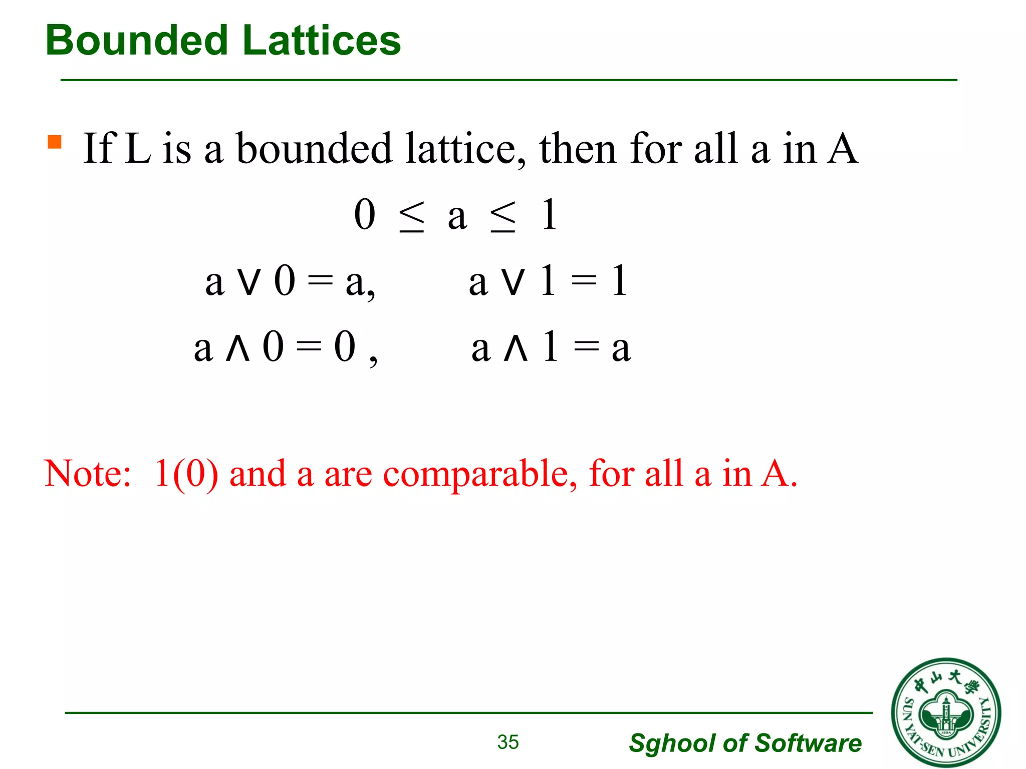 Ch 2 Lattice And Boolean Algebra Ppt Science
