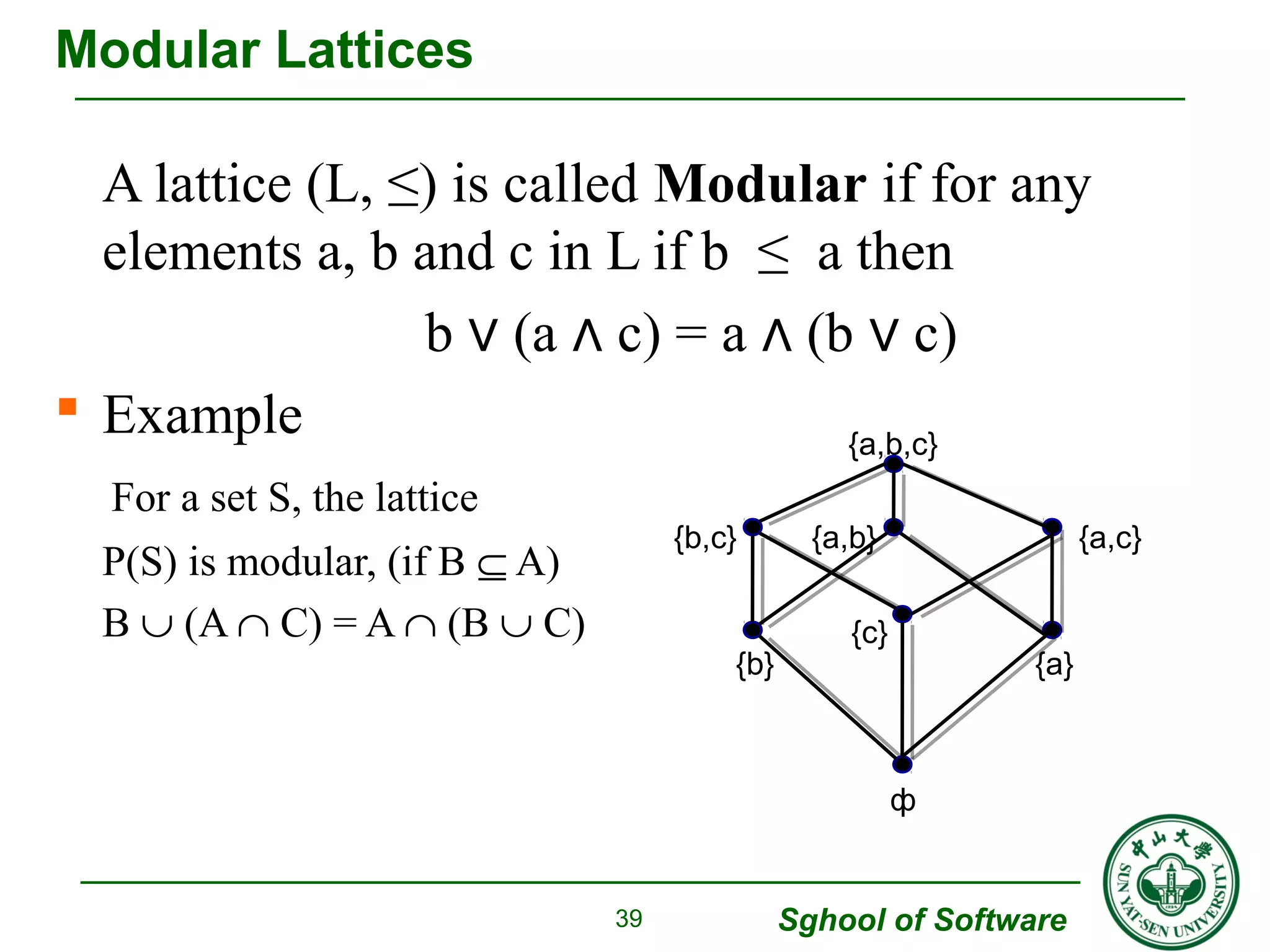 Ch 2 lattice & boolean algebra | PPT