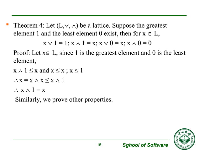 Ch 2 lattice & boolean algebra | PPT | Science