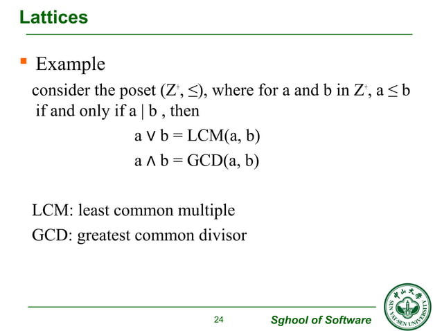 Ch 2 lattice & boolean algebra | PPT | Science