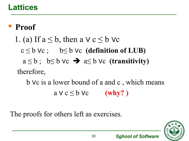 Ch 2 lattice & boolean algebra | PPT | Science