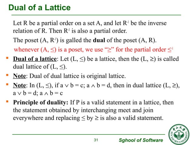 Ch 2 lattice & boolean algebra | PPT | Science