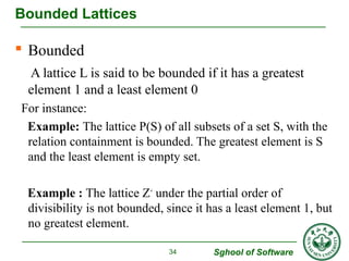 Ch 2 lattice & boolean algebra | PPT
