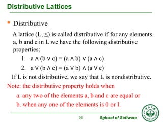 Ch 2 lattice & boolean algebra | PPT