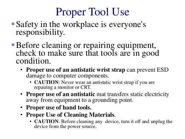 Ch 2 maintenance and safety
