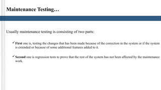 Chapter two Maintenance Support Processes | PPTX