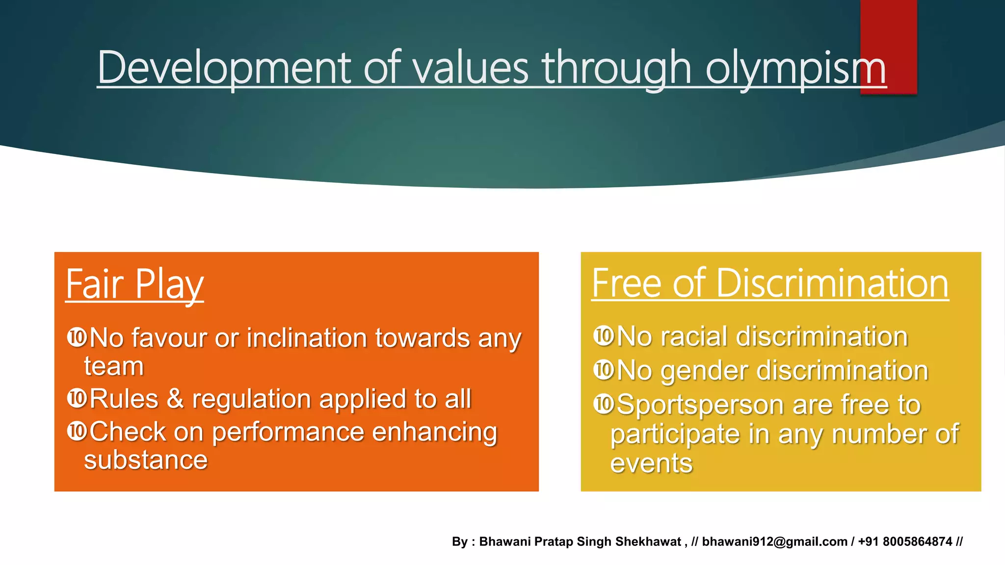 class 11th cbse Ch 2 Olympic value education by bhawani pratap singh ...