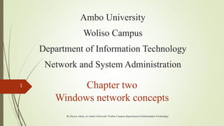 Network and System Administration chapter 2 | PPTX
