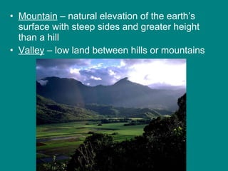 Ch. 2, sec. 2 Water and Landforms | PPT