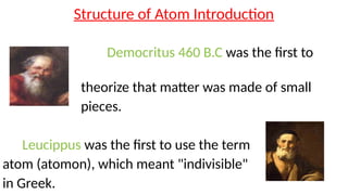 ch-2 structure of atom (class 11 ) brief explanation | PPTX