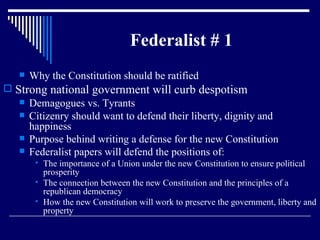 Ch. 2 The Constitution | PPT