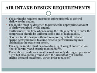 turbine engine intake | PPT