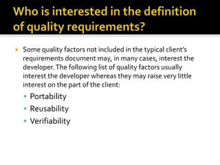 Ch 3 software quality factor | PPTX