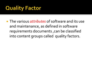 Ch 3 software quality factor | PPTX