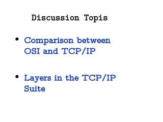 TCP/IP Model | PPT