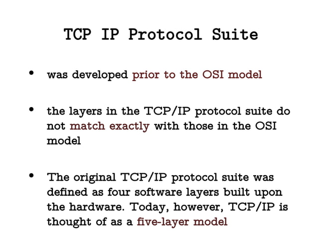 TCP/IP Model | PPT