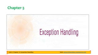 ch-3-exception-handling.pdf | Programming Languages | Computing