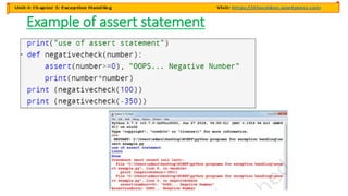 ch-3-exception-handling.pdf | Programming Languages | Computing