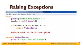 ch-3-exception-handling.pdf | Programming Languages | Computing