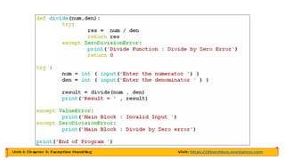 ch-3-exception-handling.pdf | Programming Languages | Computing