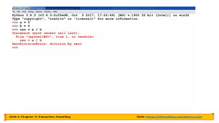 ch-3-exception-handling.pdf | Programming Languages | Computing