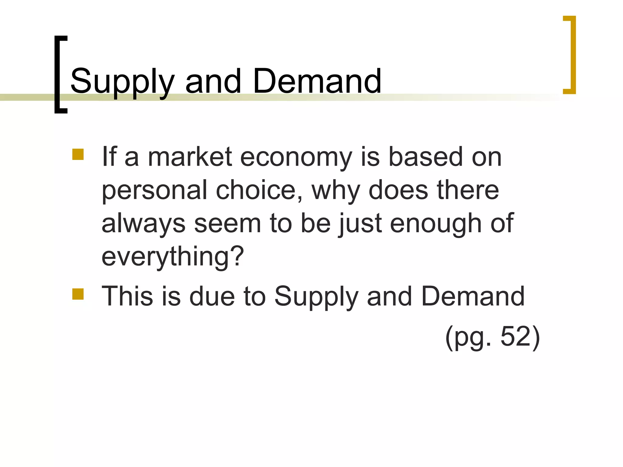 Ch. 3 Market Economy | PPT