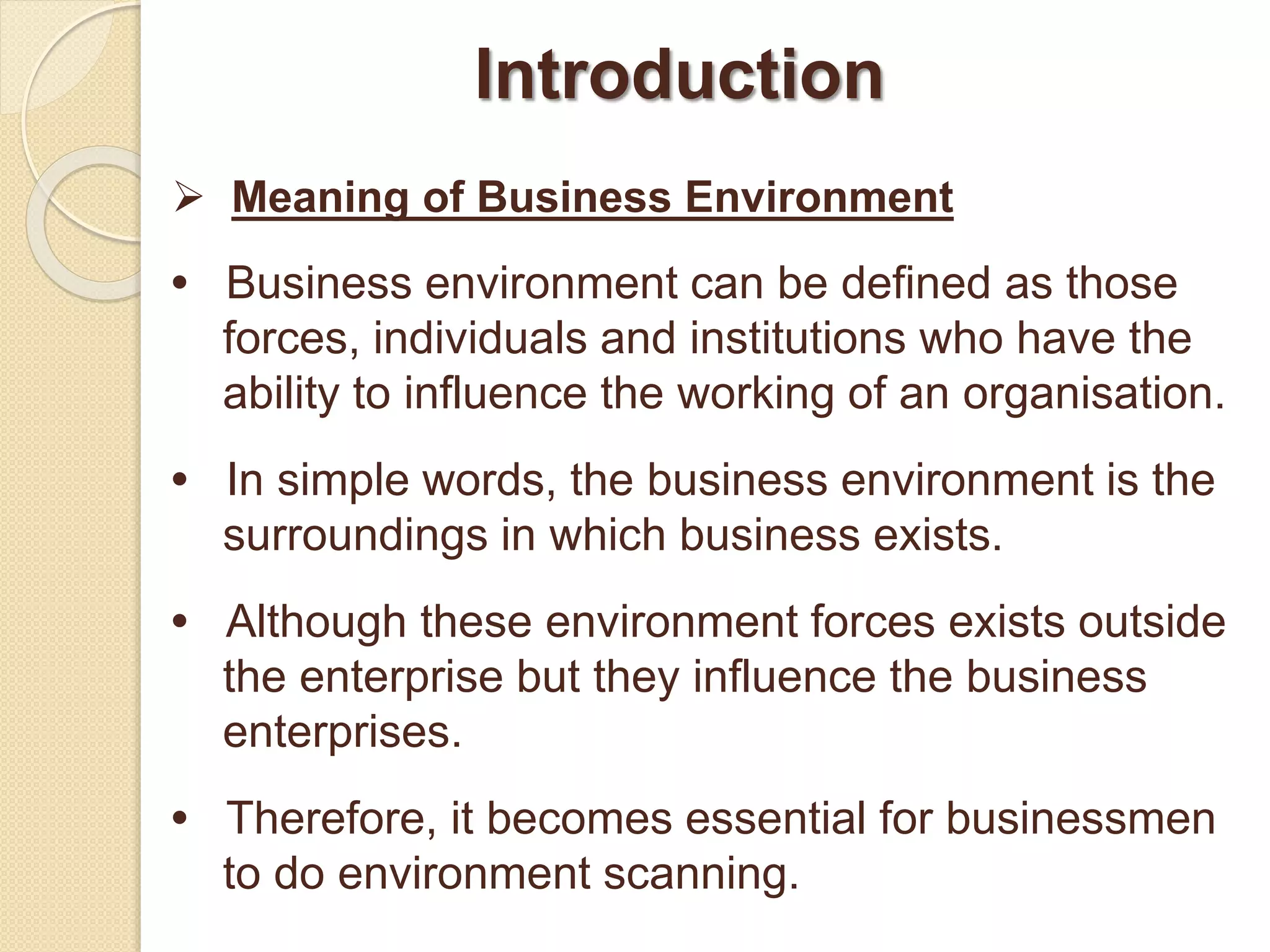 Business Environment | PPT