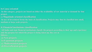 Ch-3 Classification of projects.pptx notes | PPTX