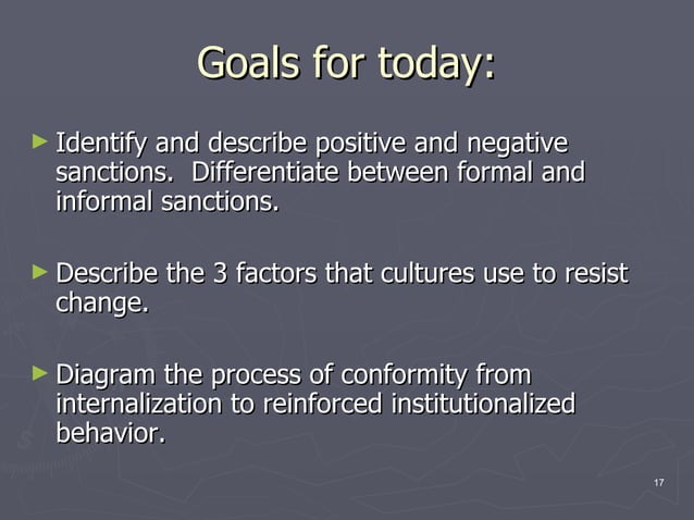 Ch. 3 cultural conformity and adaptation | PPT | Education