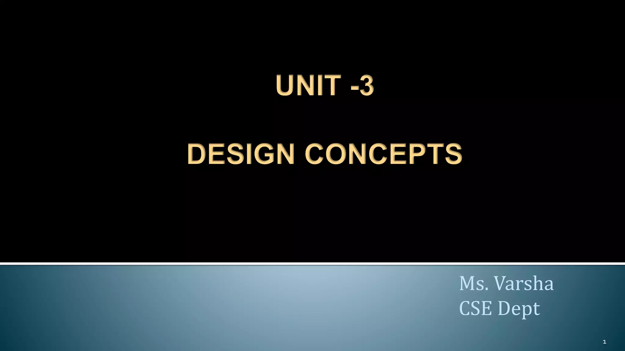 Design concept -Software Engineering | PPTX