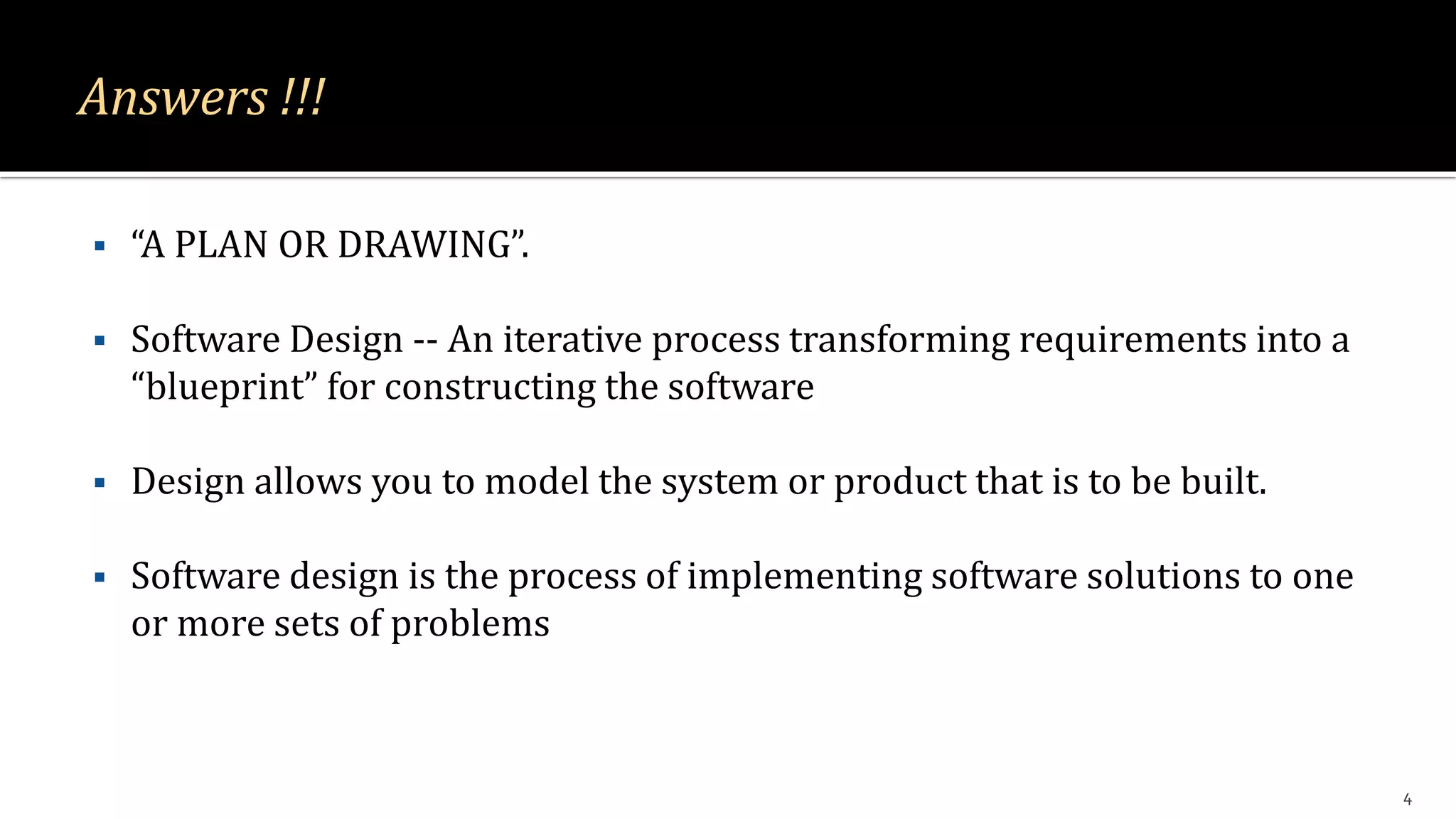 Design concept -Software Engineering | PPTX
