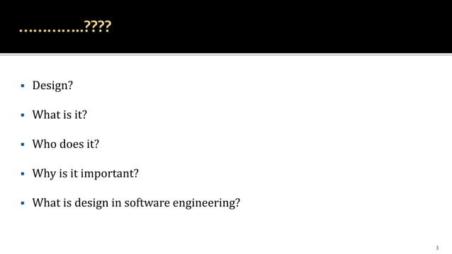 Design concept -Software Engineering | PPTX