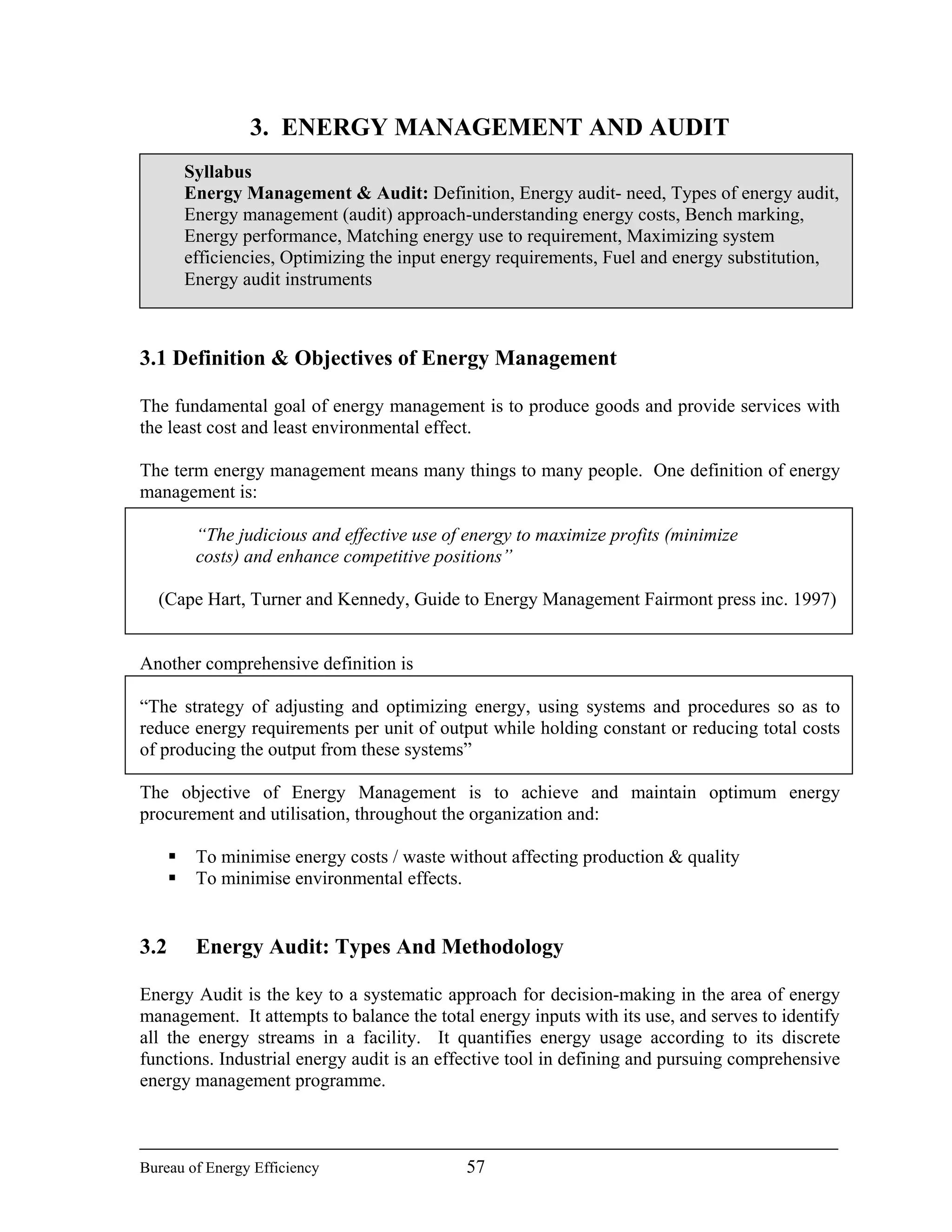 Energy management & & audit | PDF
