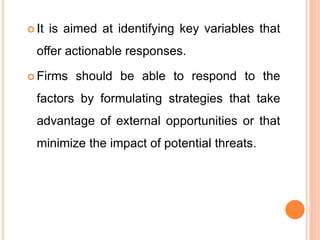 Chapter-3 External Assessment in Strategic Management | PPTX