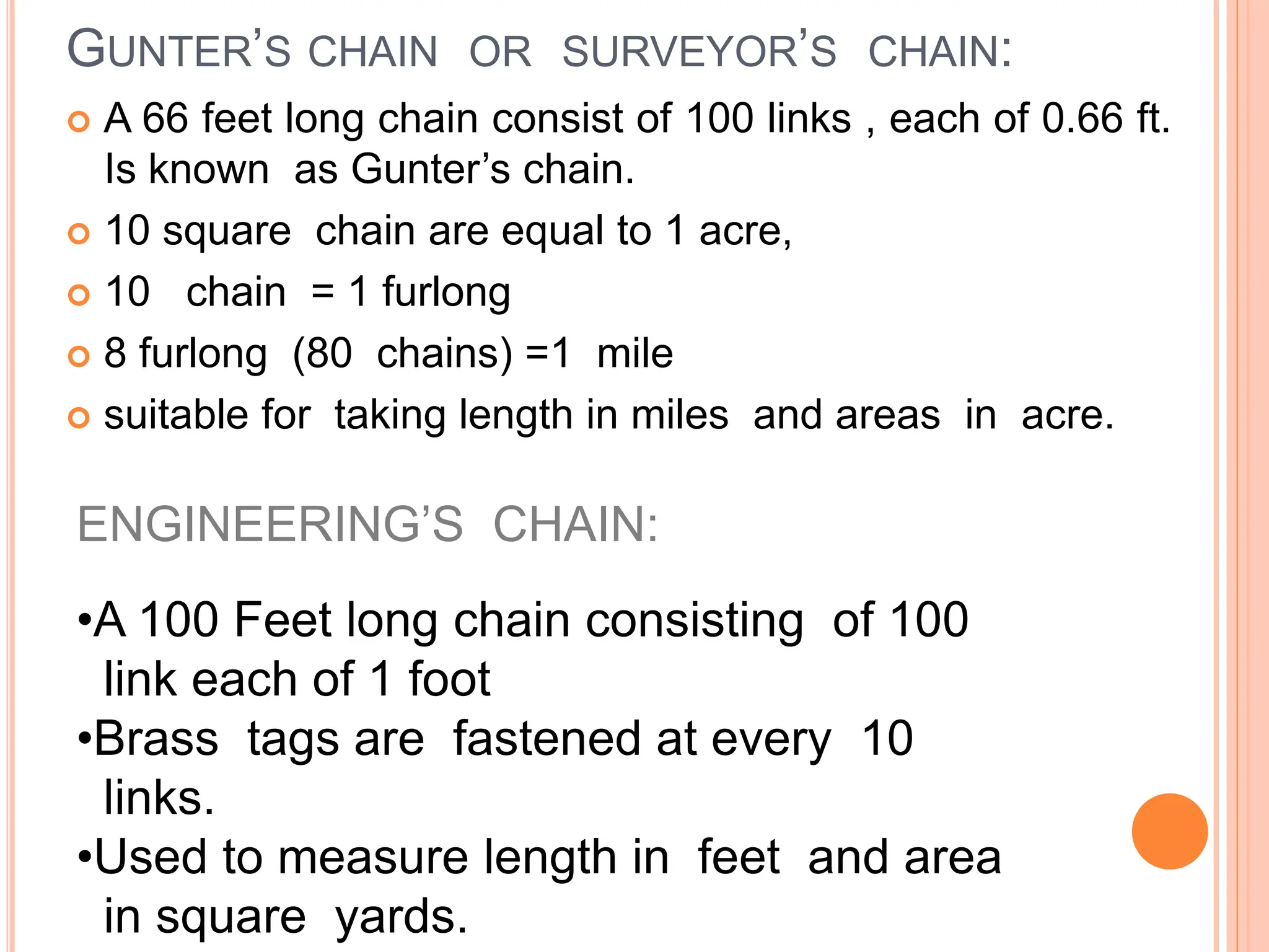 LINEAR MEASUREMENT techniques in civil engineering | PPTX