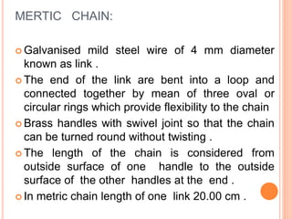 LINEAR MEASUREMENT techniques in civil engineering | PPTX