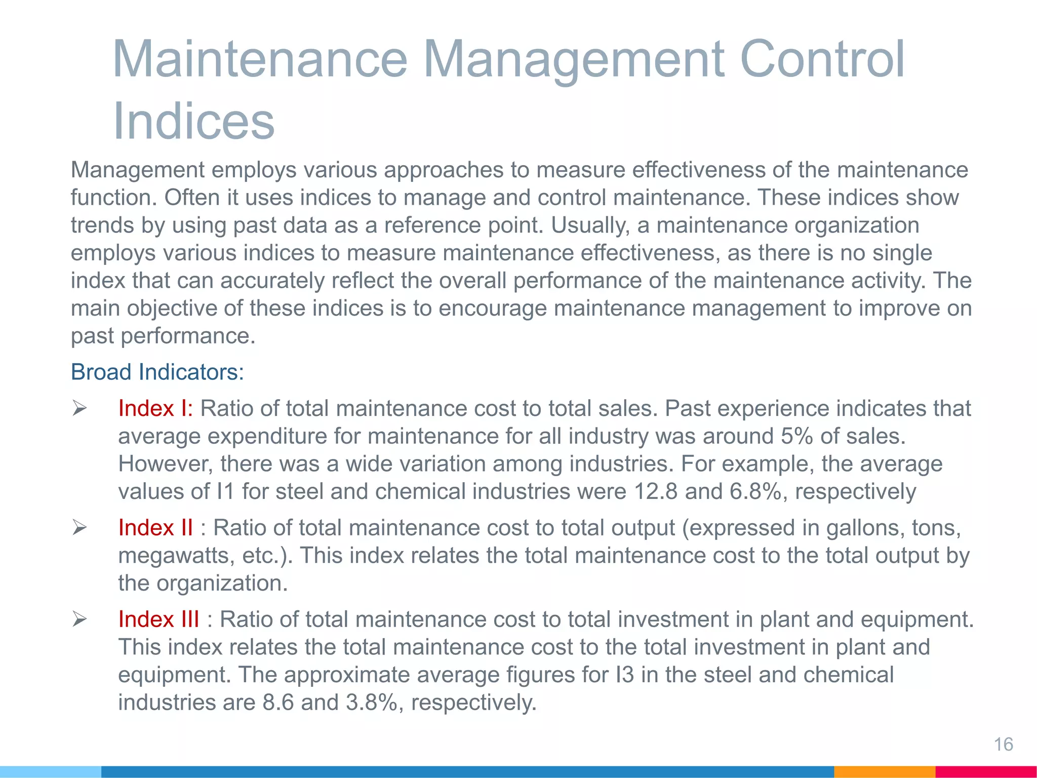 Maintenance management and control | PPTX