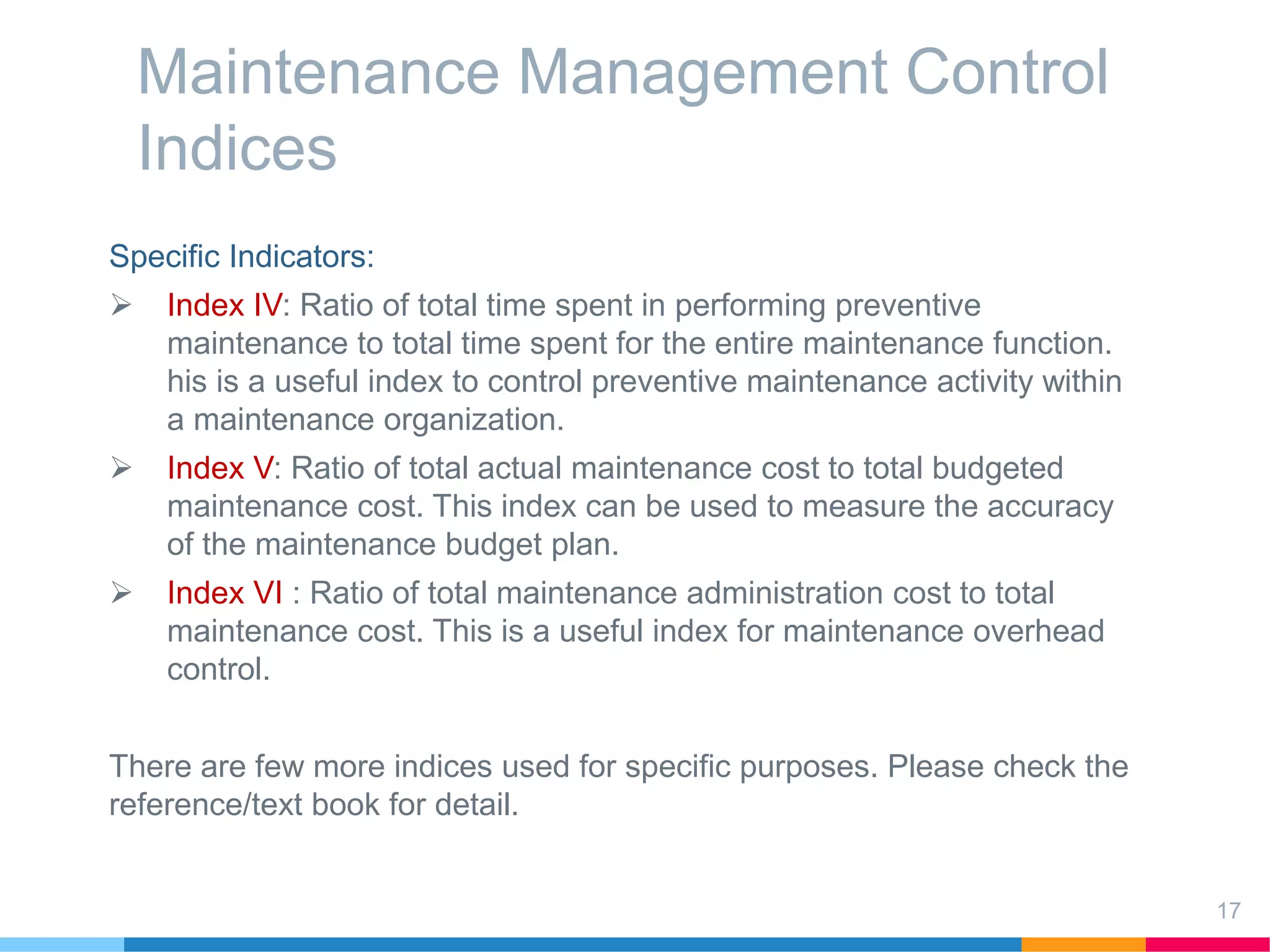 Maintenance management and control | PPTX