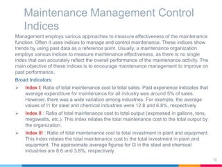Maintenance management and control | PPTX