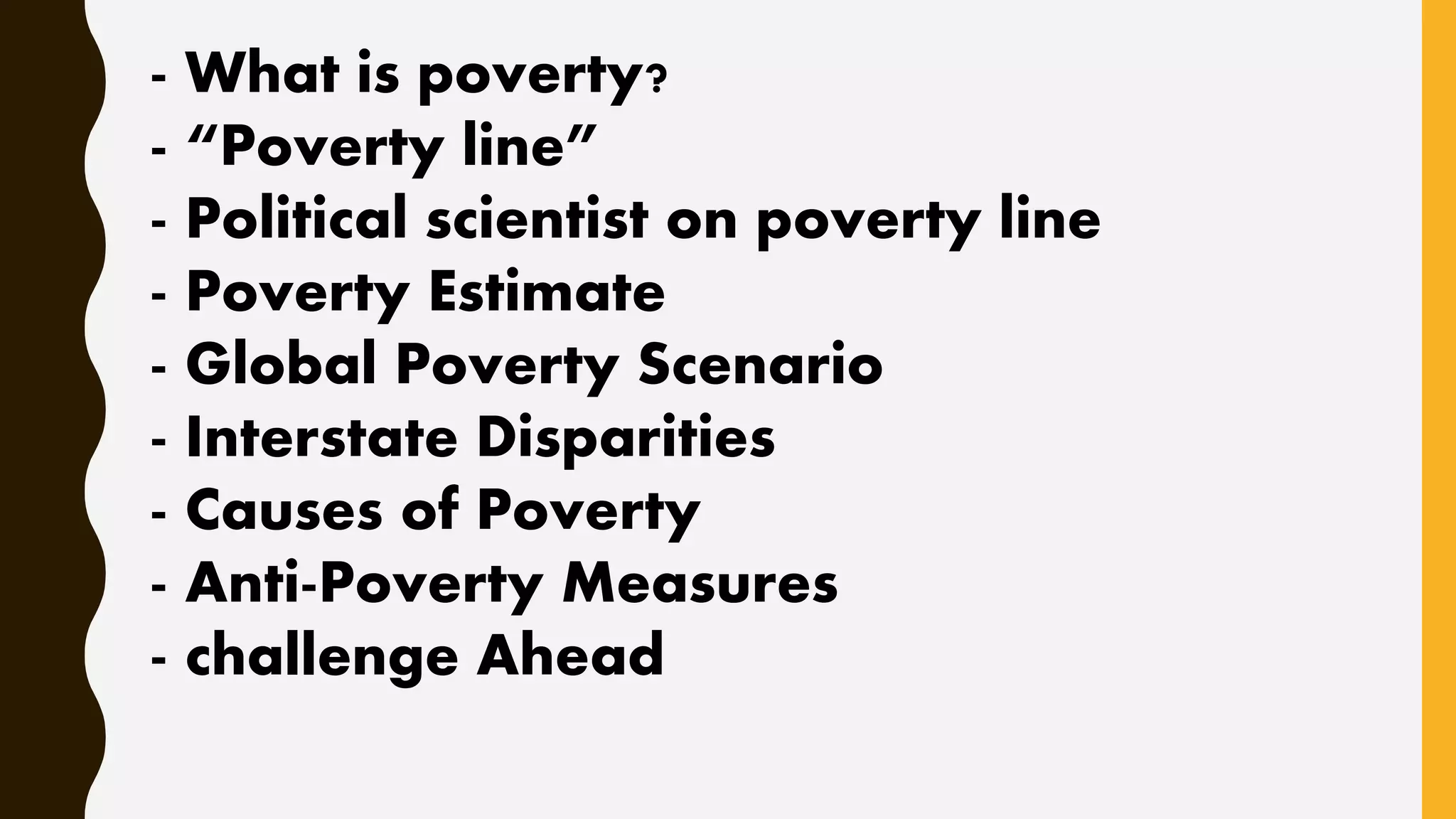 Economy NCERT 9th Class: Ch 3 poverty as a callenge | PPT | Free Download