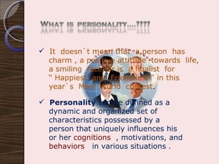 Personality & values | PPT