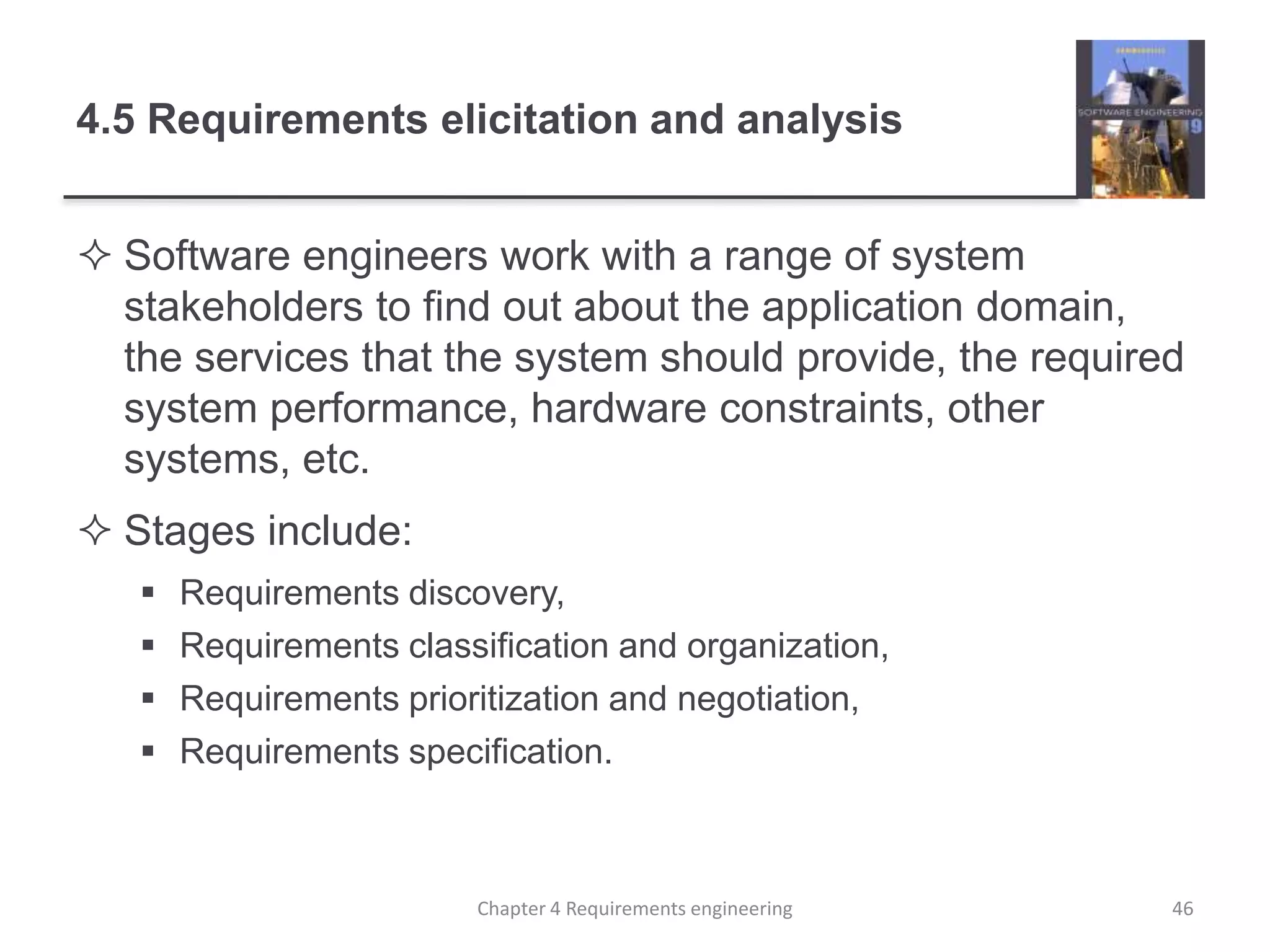 Ian Sommerville, Software Engineering, 9th Edition Ch 4 | PPTX
